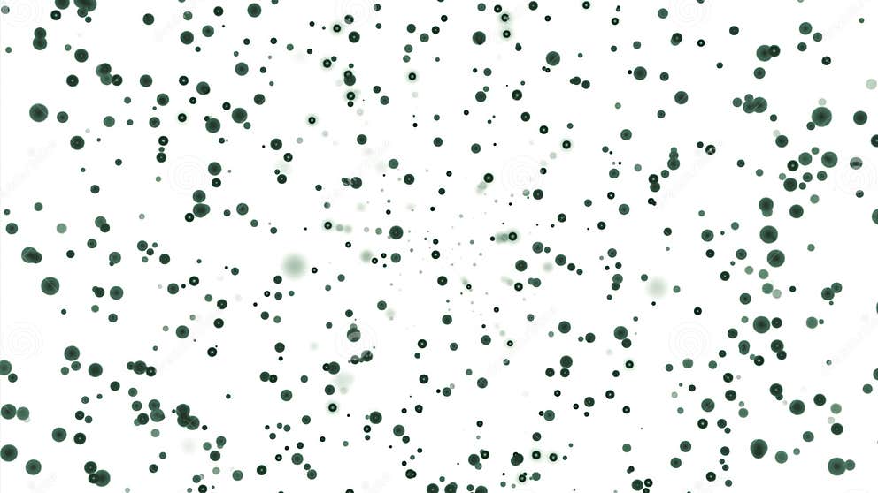 Animation with Bubbles Rising Up. Design. Cloud of Small Dots Moving Up ...