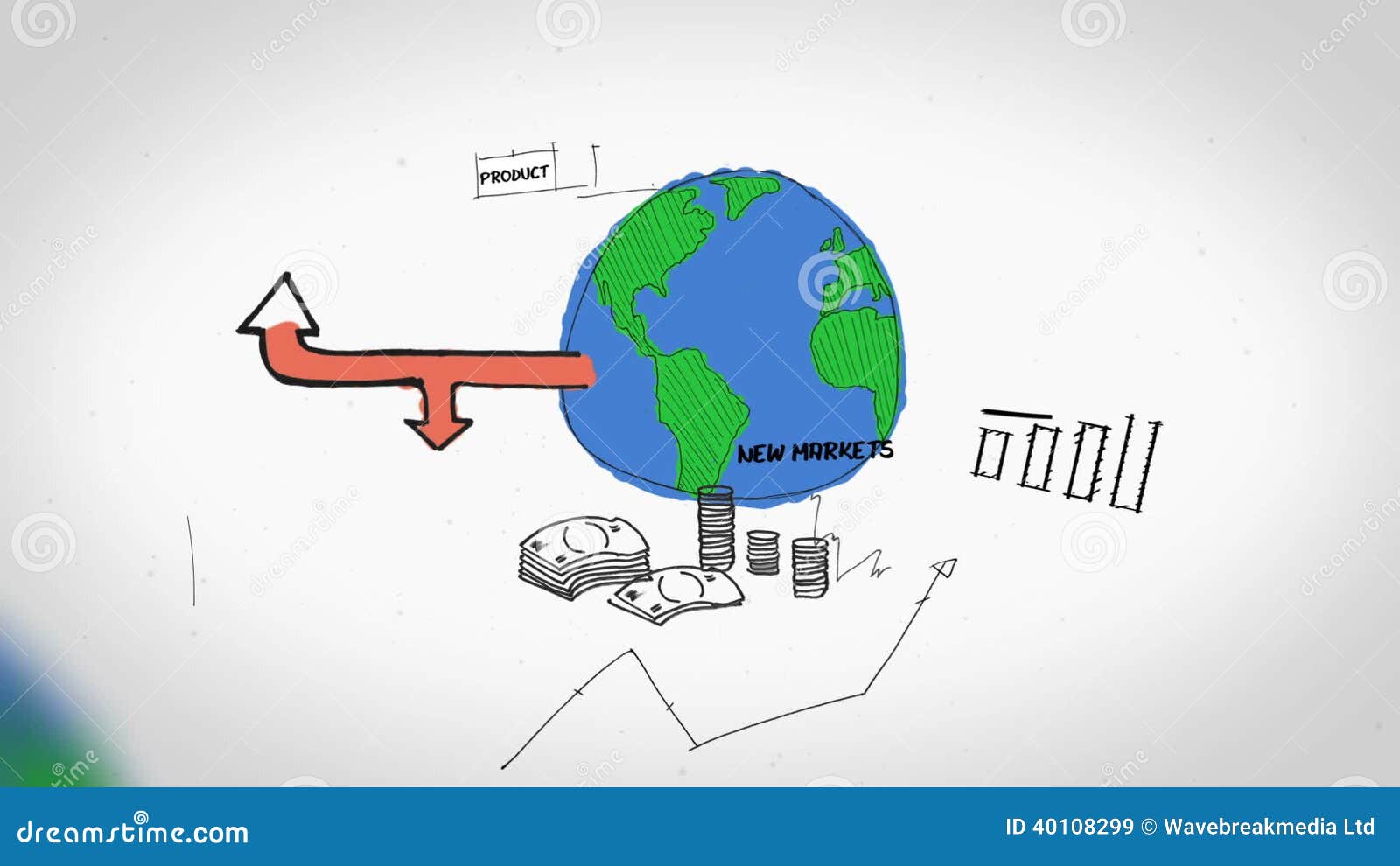 Animation on Business Growth and Development Stock Video - Video of ...