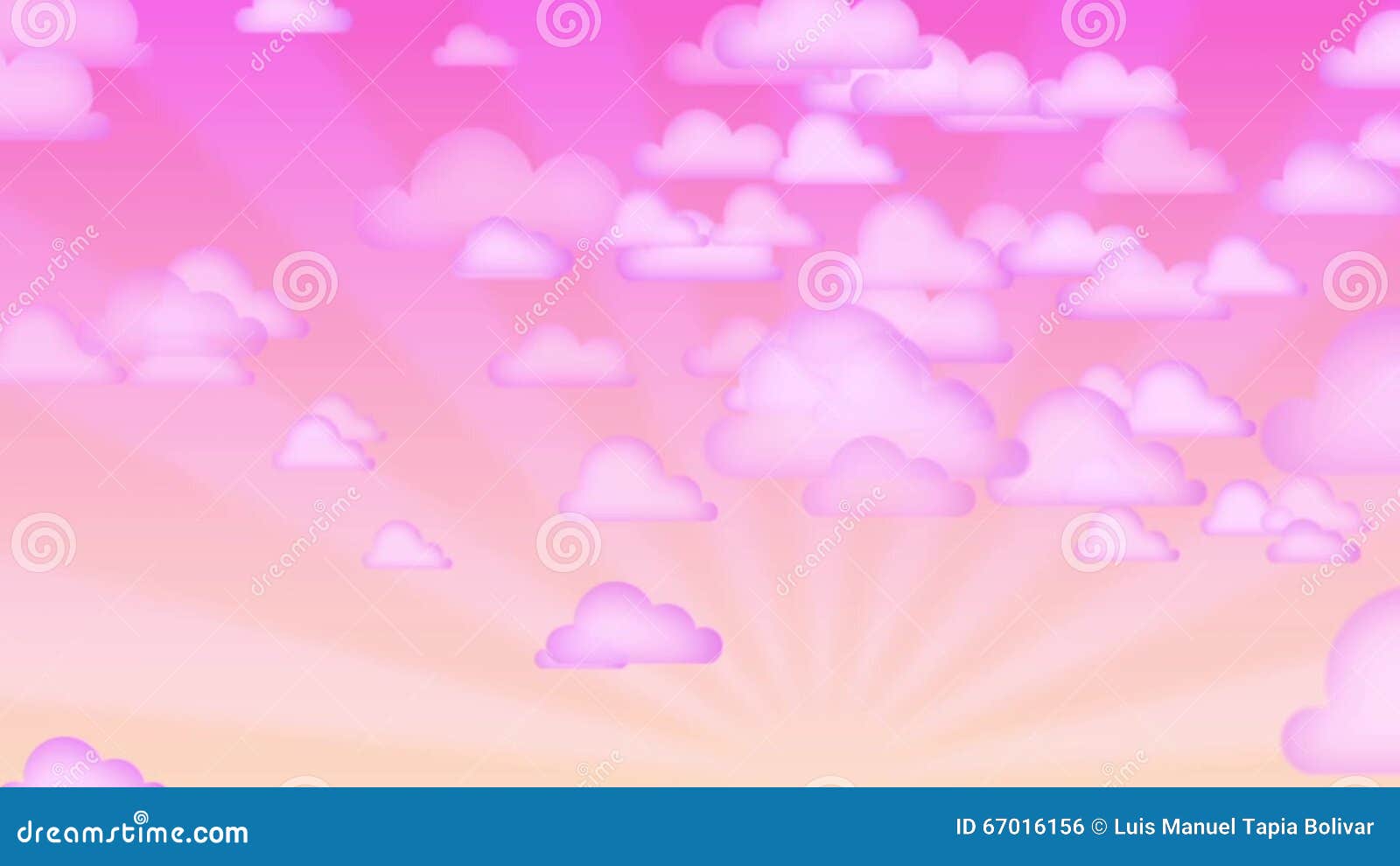 Animation Cartoon Pink Clouds Stock Footage - Video of cute, dawn: 67016156