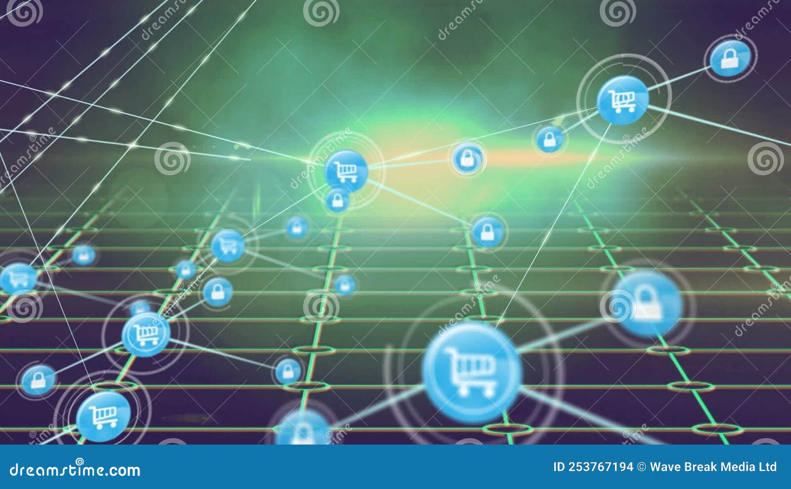 Animation of Carts, Locks Connecting Dots with Programming Language on ...