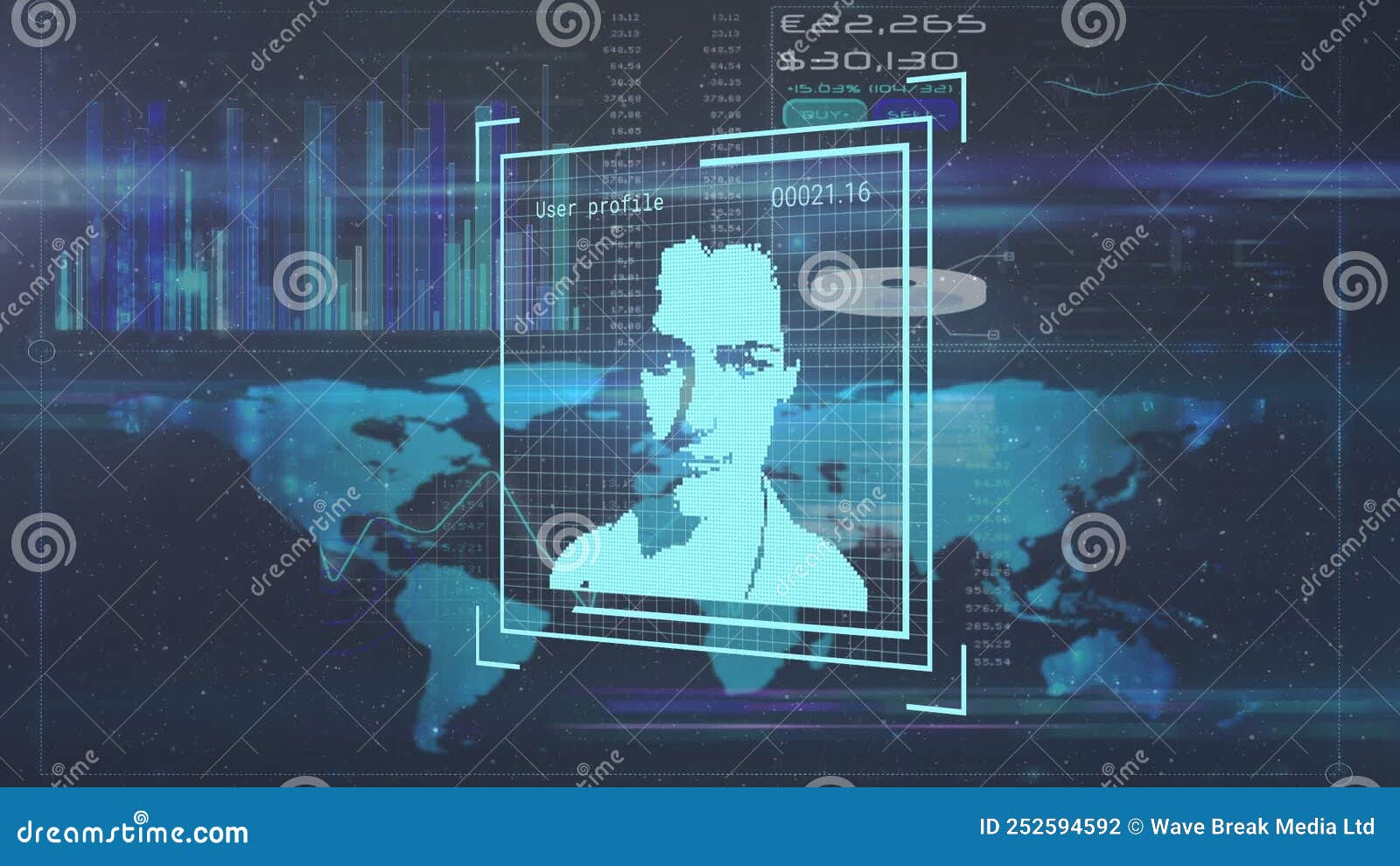 No People Animation Changing Profile Icon Interface Data Processing ...