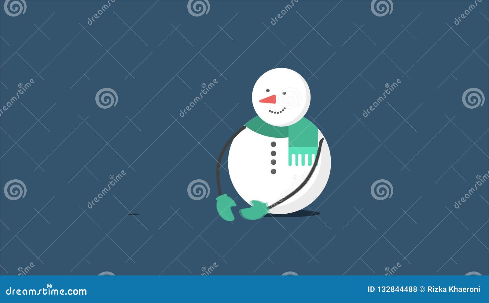 Animation Character Snowman Motion with Gift Christmas Stock Footage ...