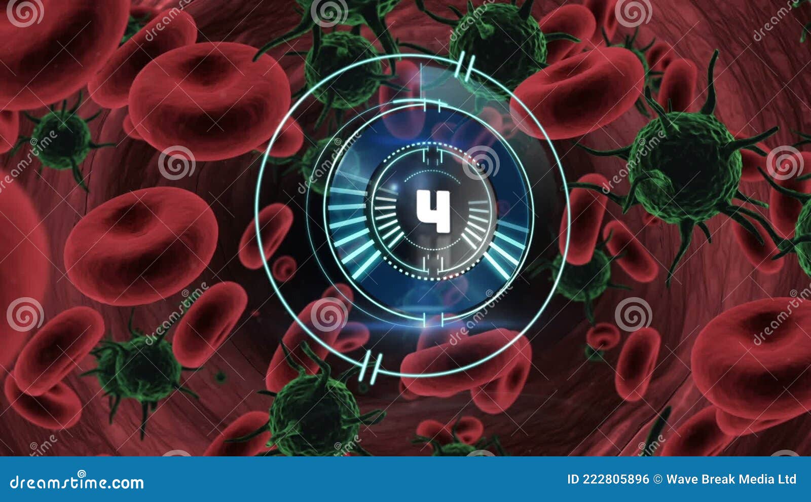 Animation of Circular Scanner Rotating Over Red Blood Cells Stock ... Animation of Circular Scanner Rotating Over Red Blood Cells Stock ...