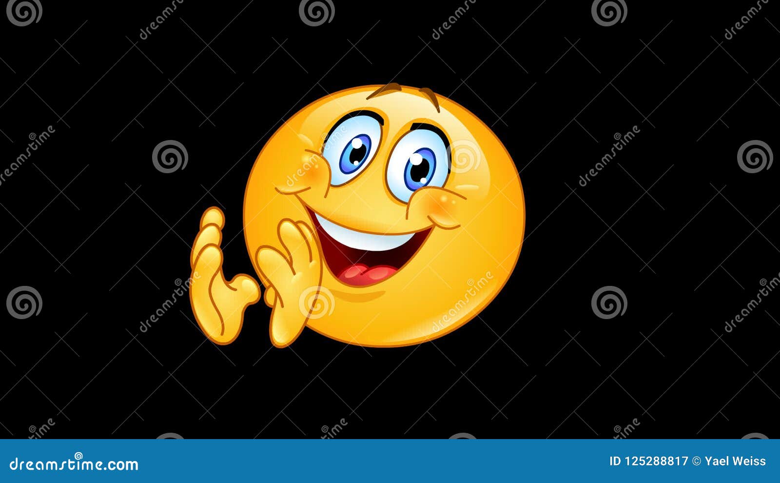 Clapping Emoticon Animation Stock Video - Video of ball, expression ...