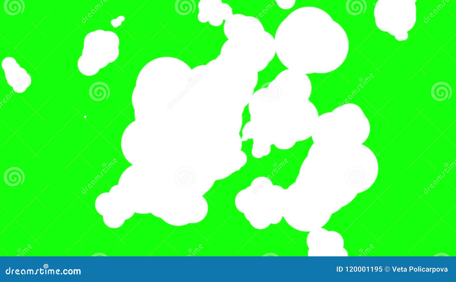 Animation of Clouds 2d Green Background. Stock Video - Video of ...