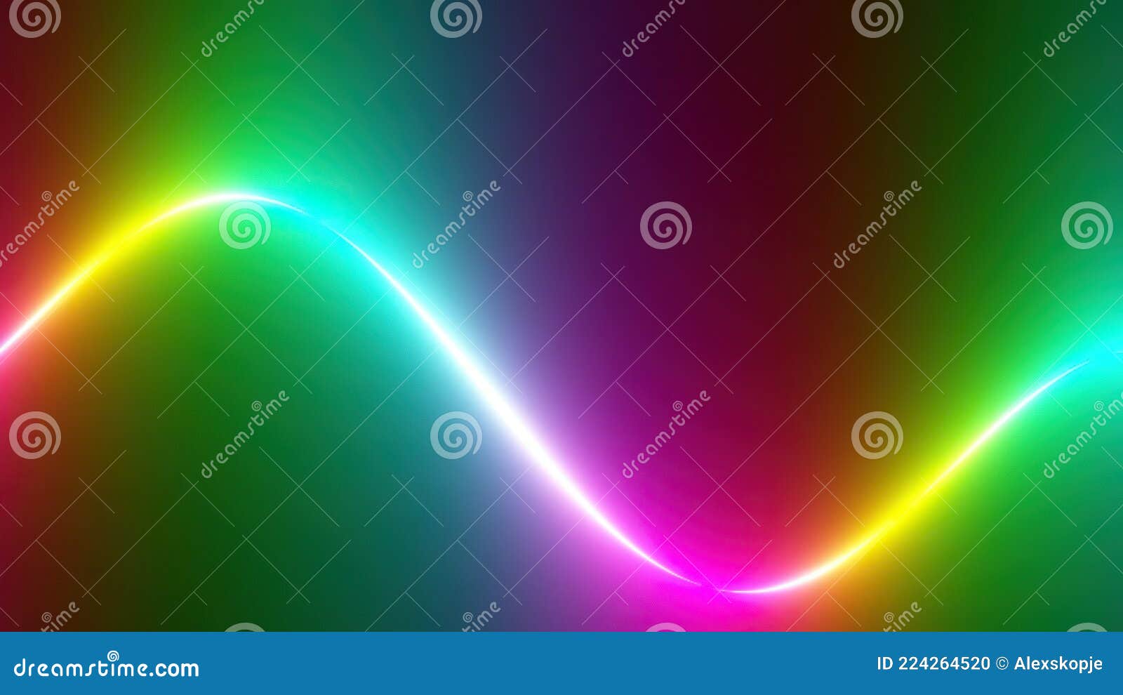 Animation Colorful Abstract Rainbow Spectrum Line Stock Illustration ...
