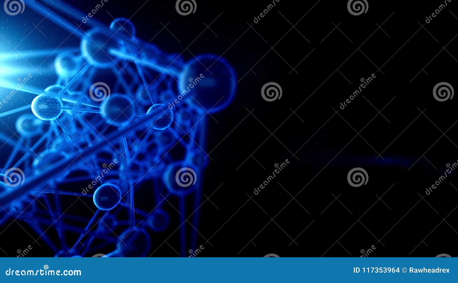 Animation of a Complex Molecular Structure. Stock Footage - Video of ...