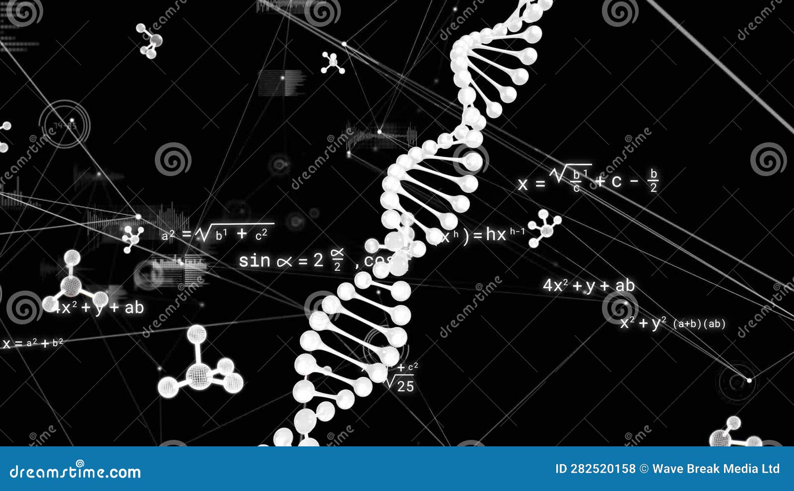 Animation of Connections, Molecules and Mathematical Equations Over Dna ...