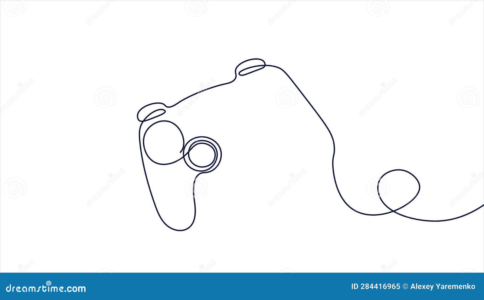 Animation in Continuous Line Style Stock Video - Video of console ...