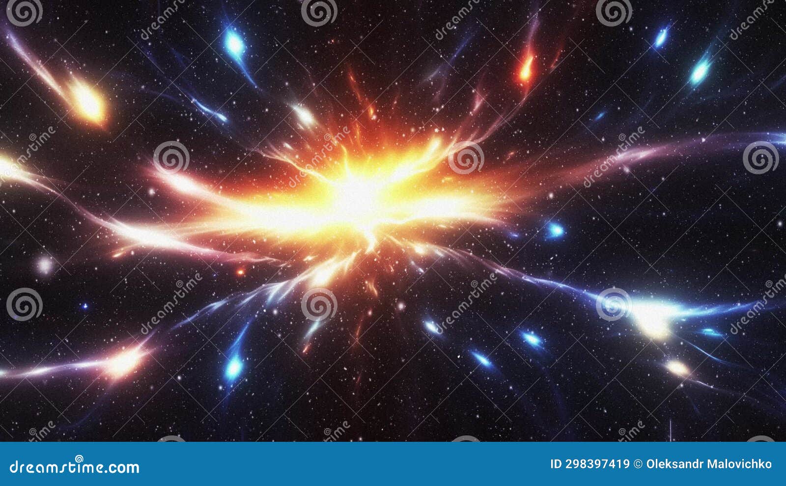 Animation of Cosmic Matter after a Supernova Explosion. Stock Video ...