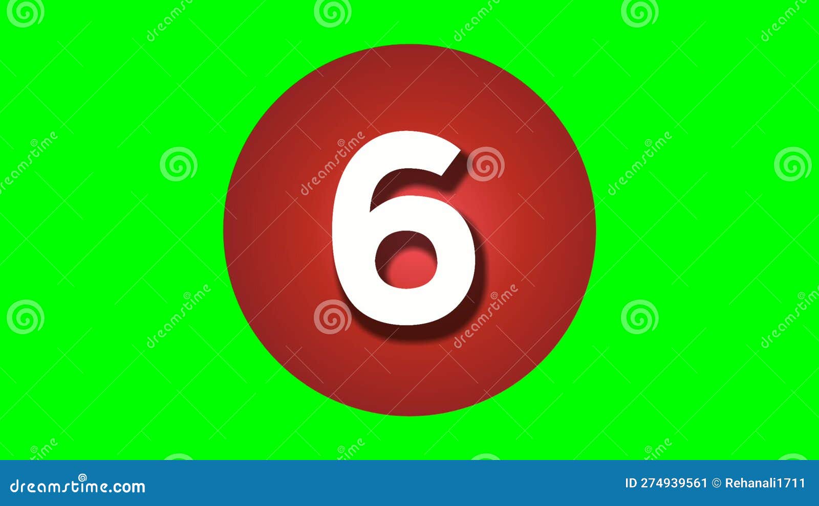 Animation Countdown Cartoon Number Ten 10 To One 1 Motion Graphics on ...