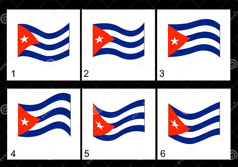 Animation Cuban Flag stock illustration. Illustration of government ...