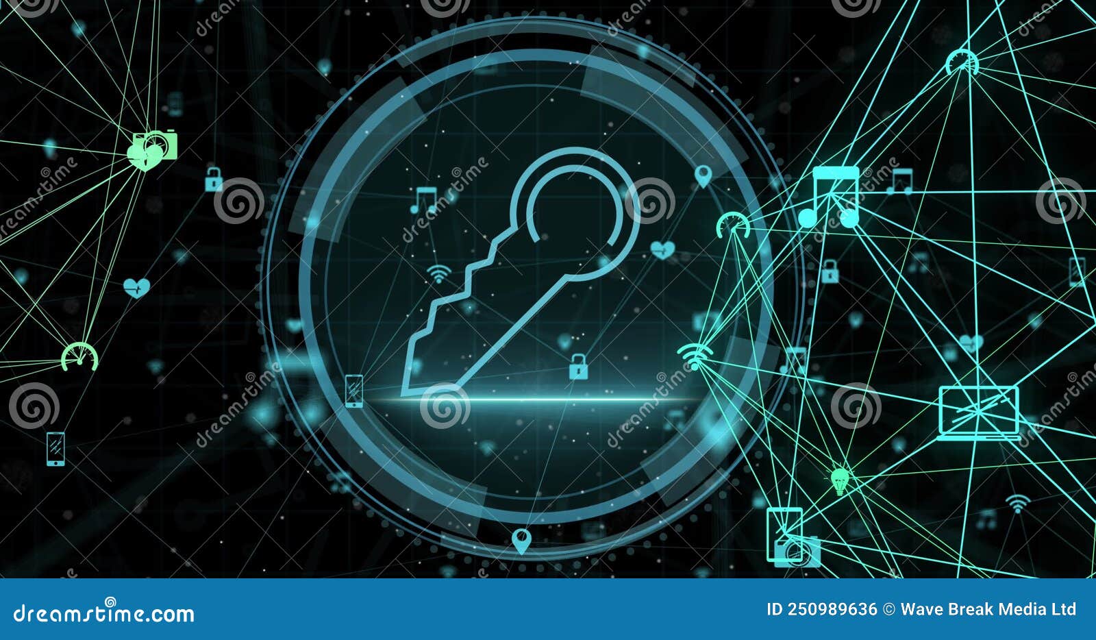 Animation of Cyber Security and Key in Circle Over Network of ...