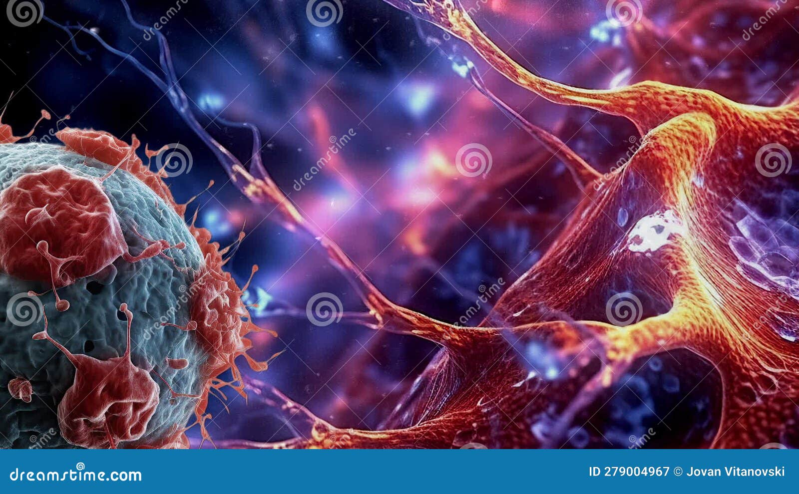 Animation of a Damaged Cancer Cell Stock Video - Video of life ...