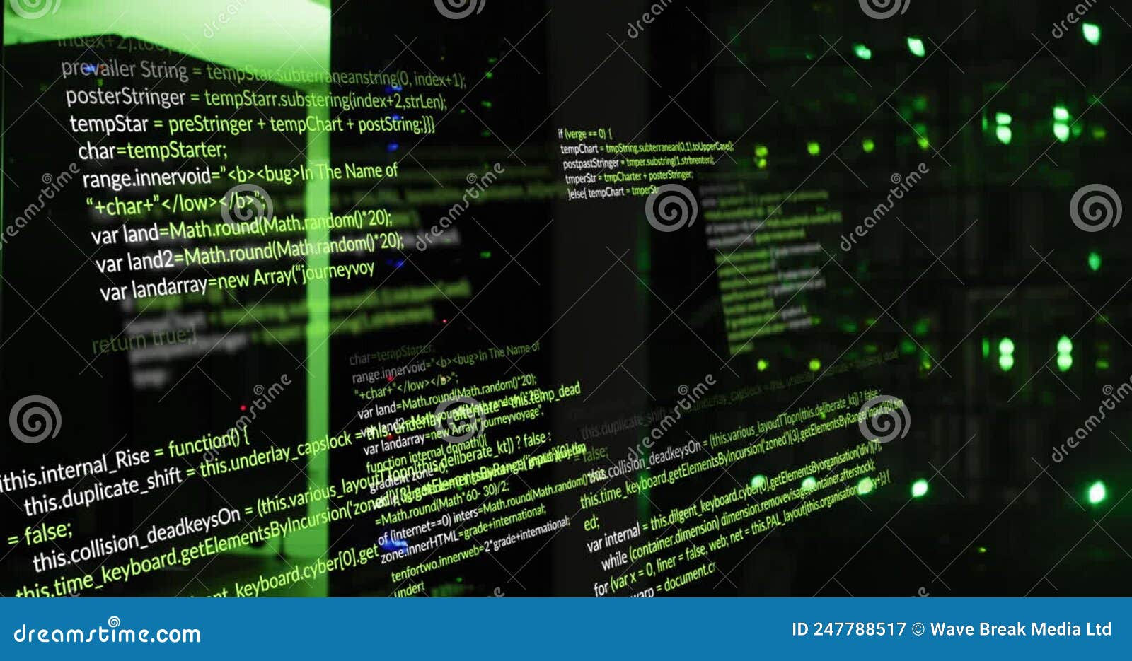 Animation of Data Processing on Black Background Stock Video - Video of ...