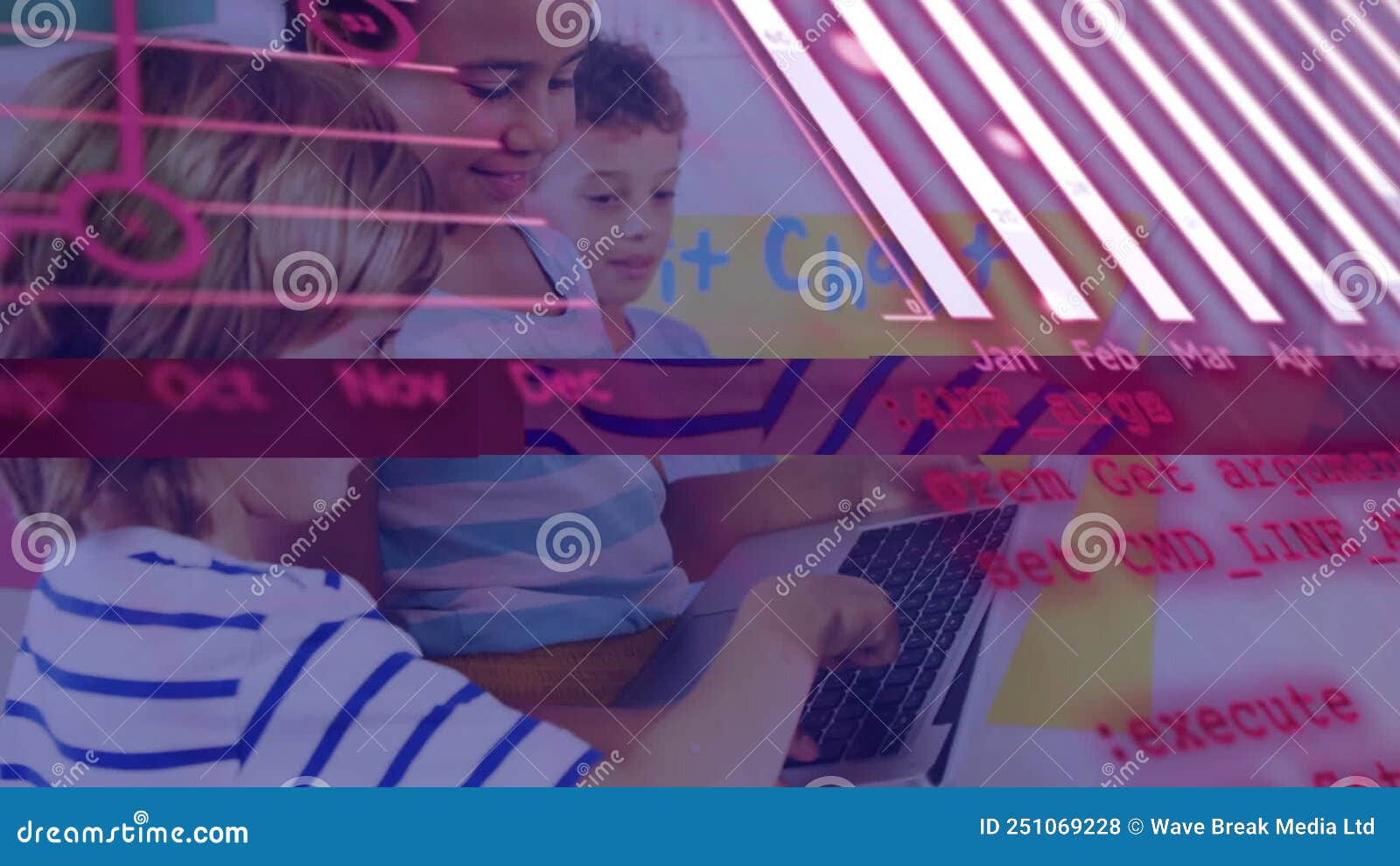 Three People Child Boy Male Caucasian Mixed Race Girl Female People Animation Data Processing ...