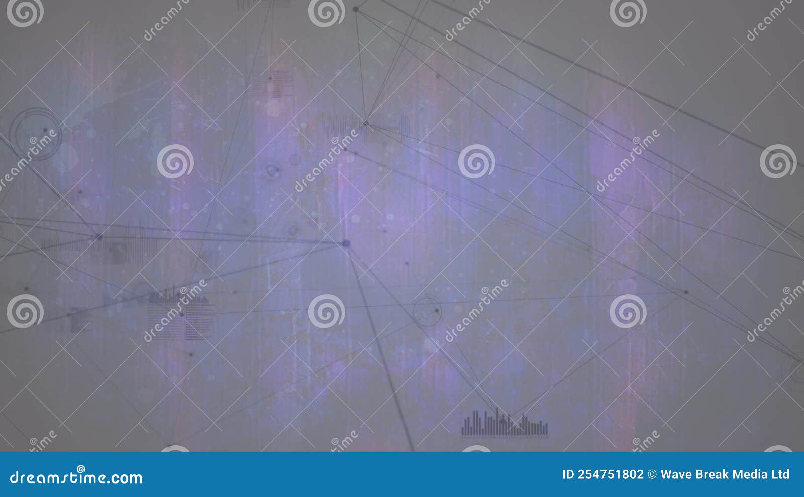 Animation Of Data Processing With Lines Connecting Dots On Digital Interface Stock Footage