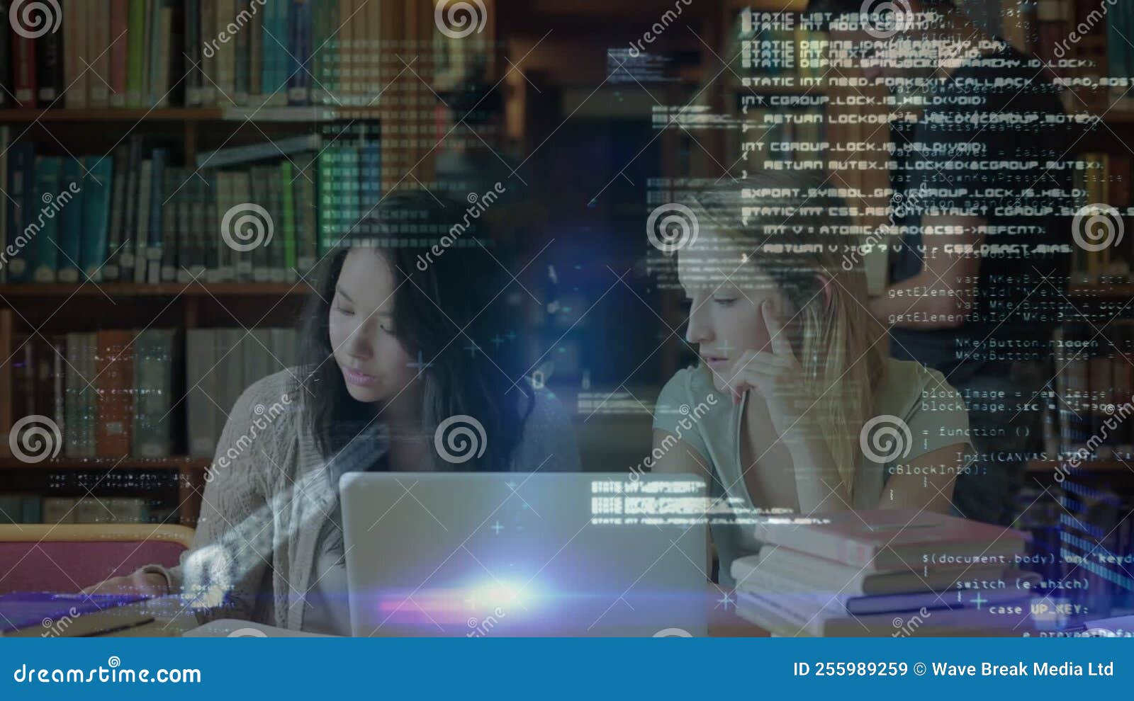 Animation of Data Processing Over Diverse Students in Library Stock ...
