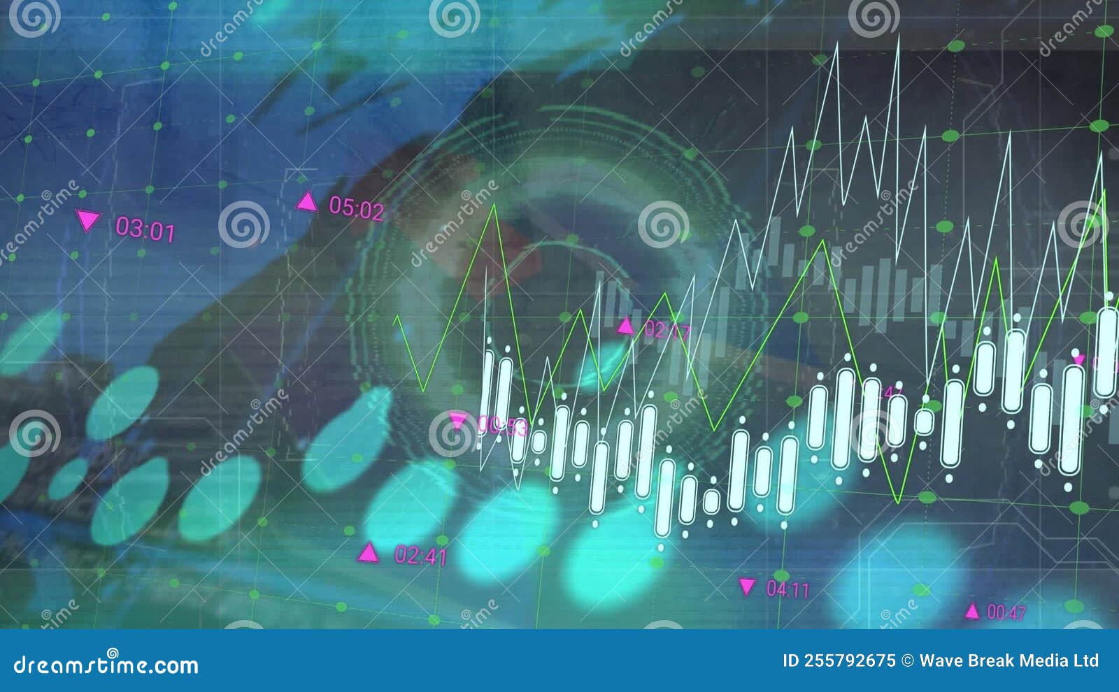 Animation of Data Processing Over World Map Stock Video - Video of ...