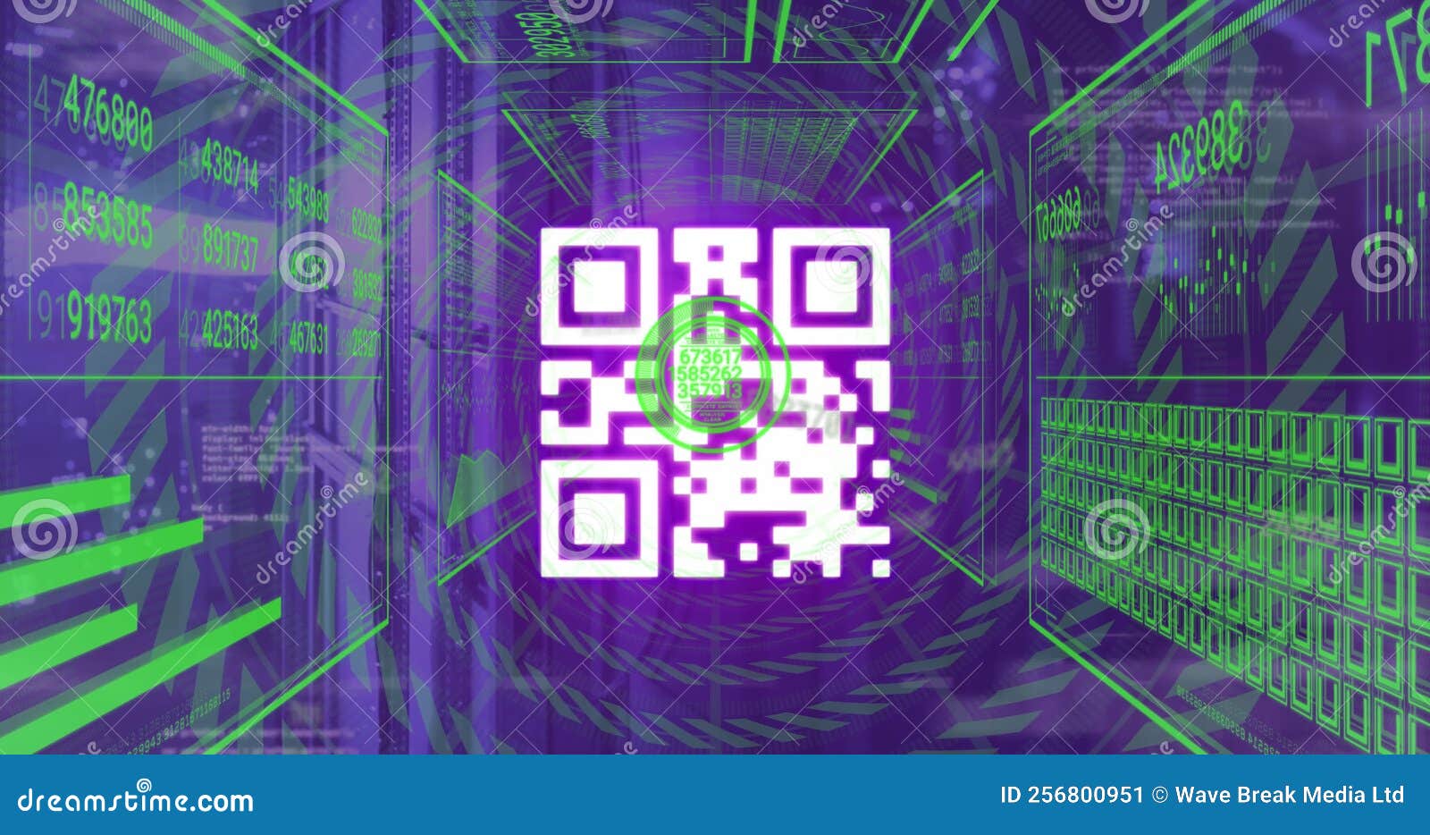 Animation of Data Processing with Qr Code Over Server Room Stock Video ... Animation of Data Processing with Qr Code Over Server Room Stock Video ...