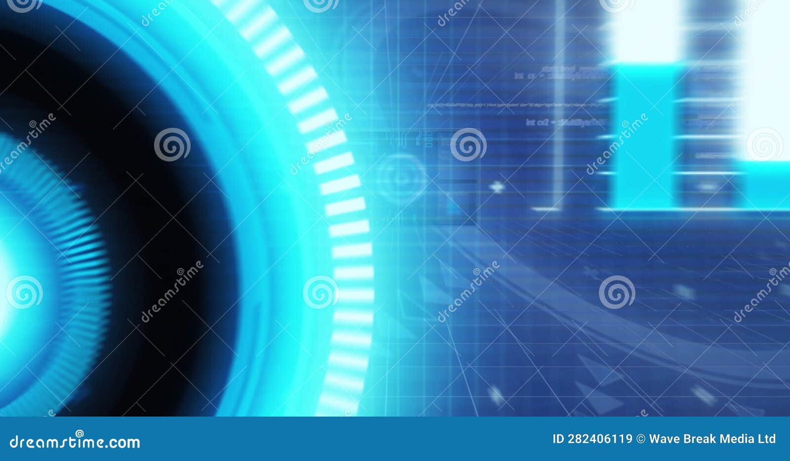Animation of Data Processing on Screen Over Scope Scanning Stock Video - Video of concept ...