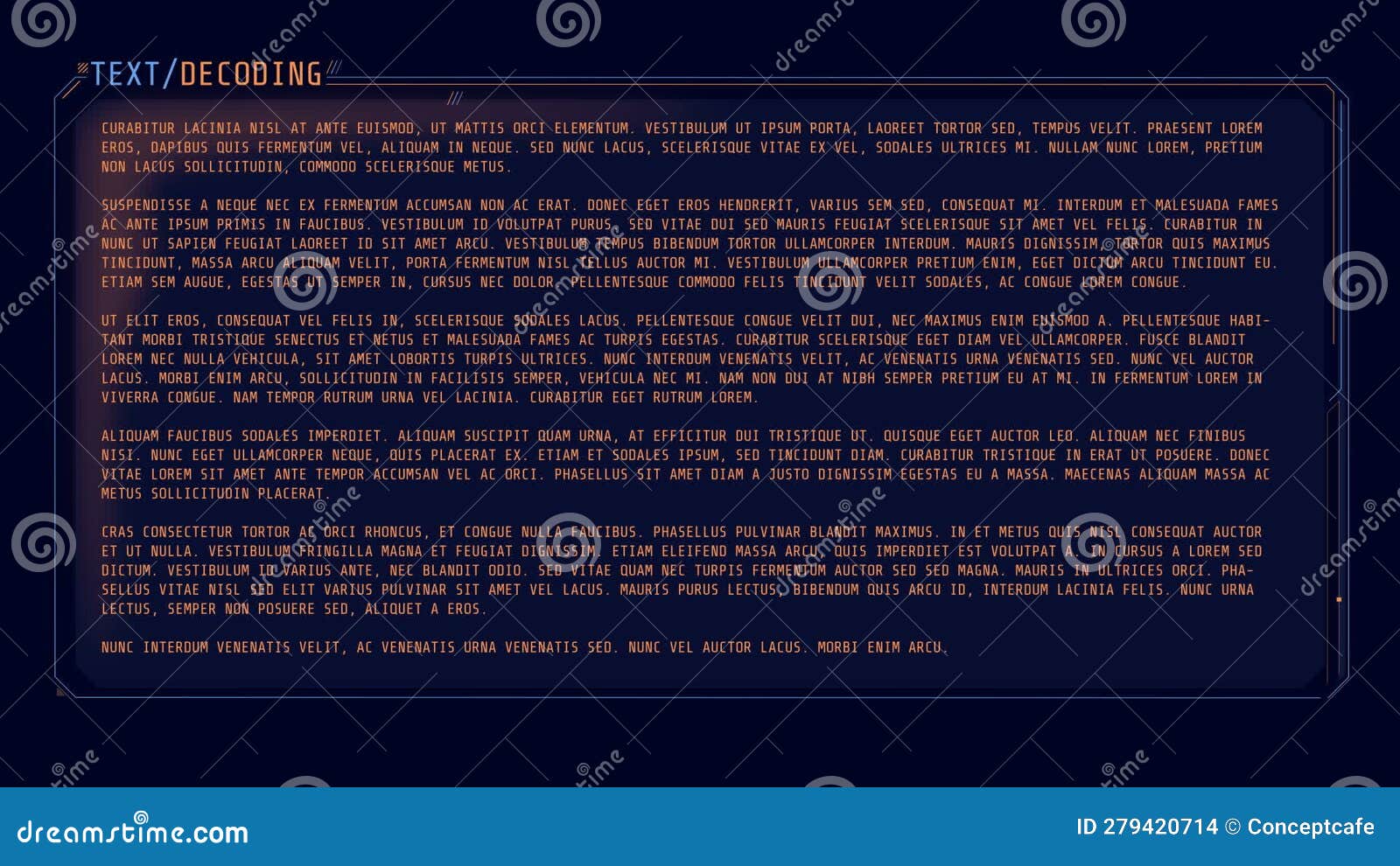 A Window For Decoding A Large Array Of Text With Scan Effect Stock Footage Video Of
