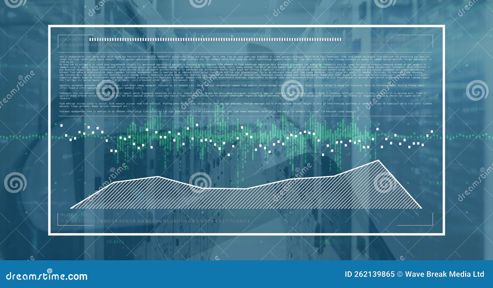 Animation of Digital Interface with Data Processing Against Computer Server Room Stock Video ...