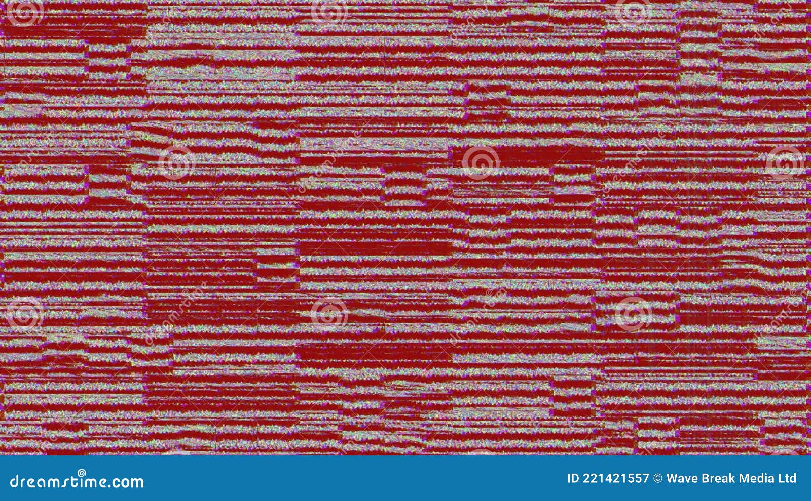Animation of Digital Interface Recording on Screen with Glitch on Red ...