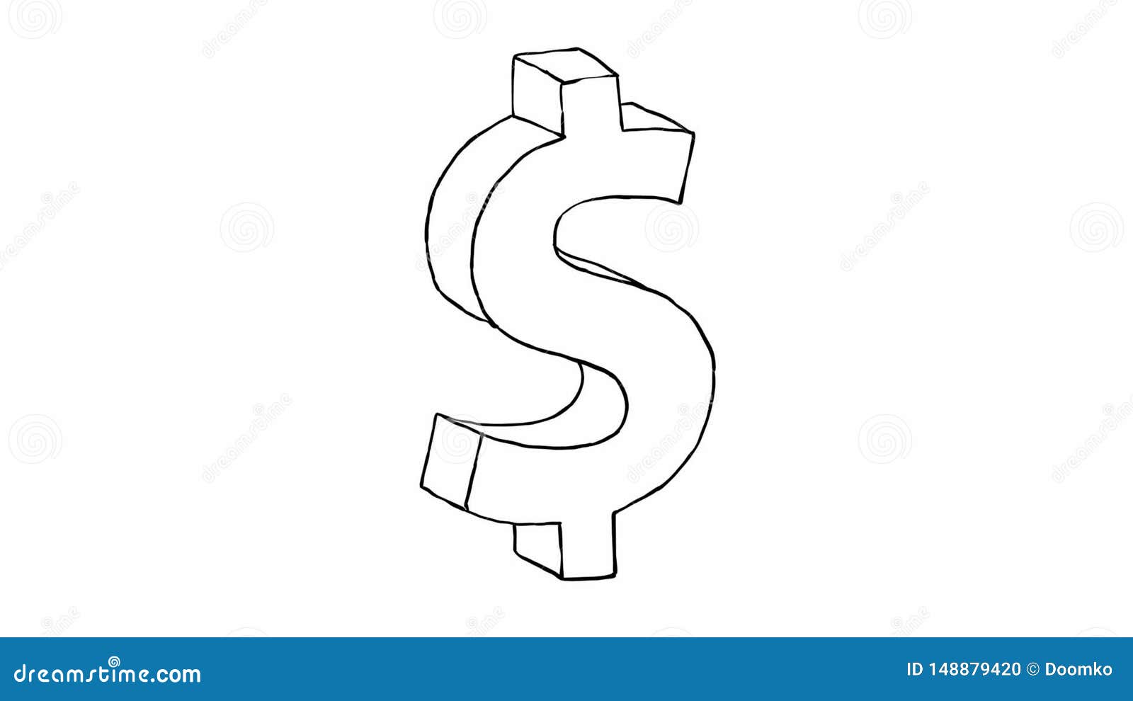 Animation of Dollar Sign Cartoon Stock Footage - Video of economy ...