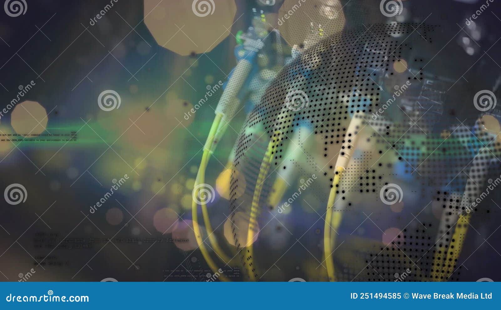 Animation of Dots, Globe and Computer Wires Stock Video - Video of ...