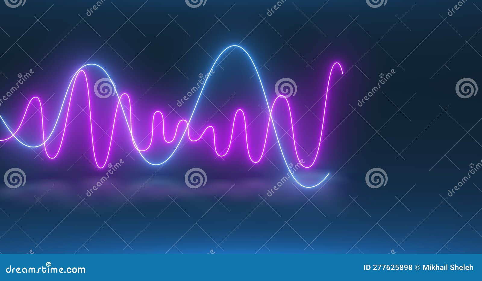 Animation of Drawing Two Sinusoids. Blue and Purple Traveling Waves ...