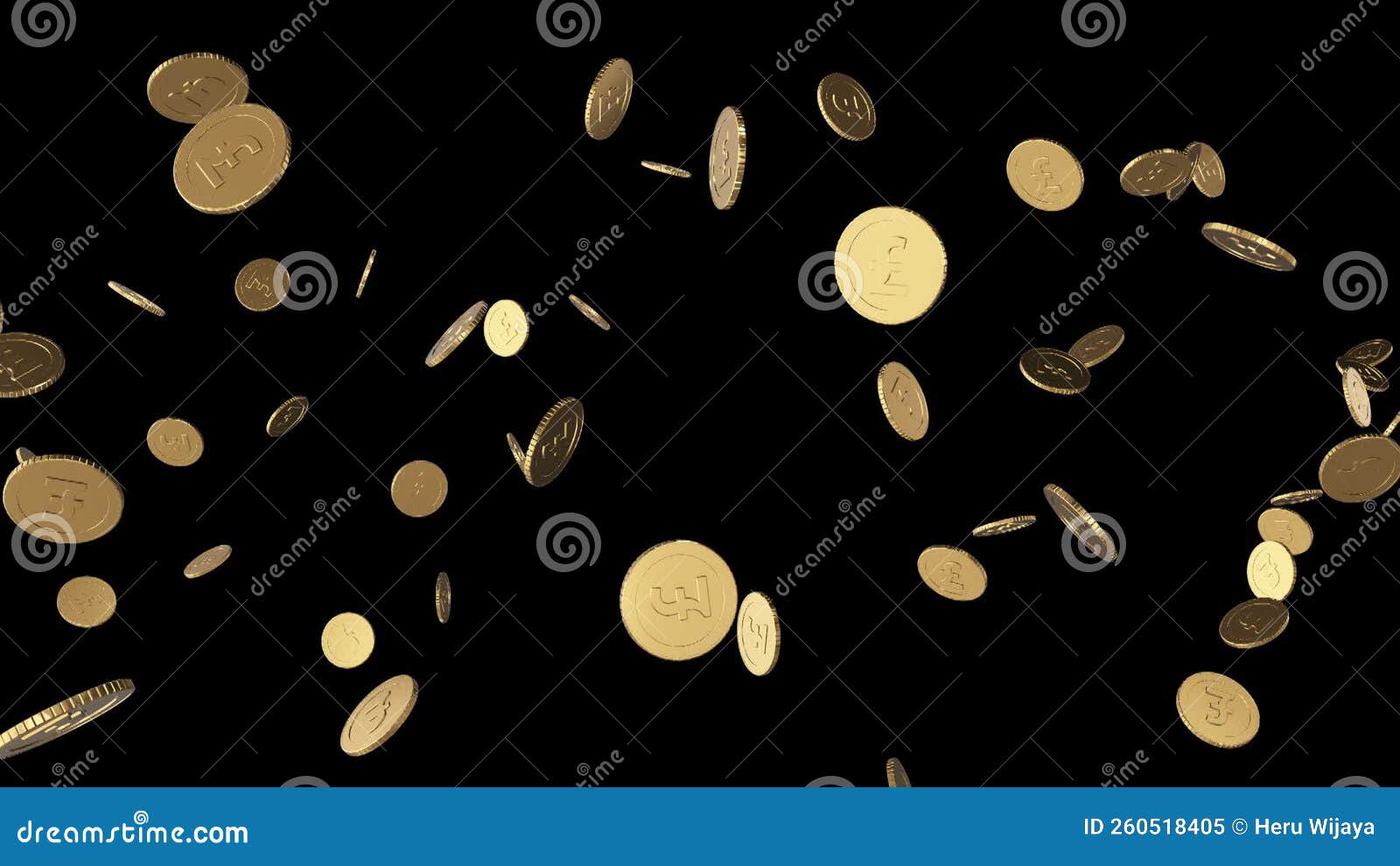 Animation Drop Falling Pound Sterling Coins with Alpha Channel Stock ...