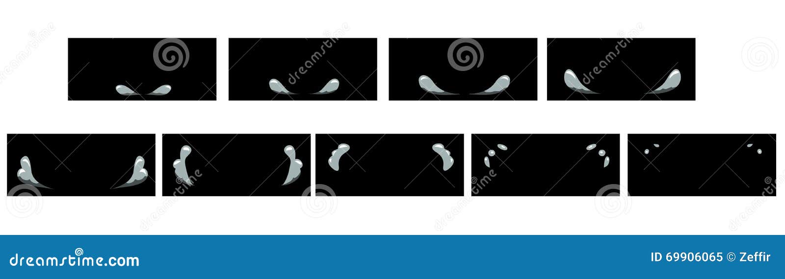 Animation Effects Have Been from the Fall. Stock Vector - Illustration ...