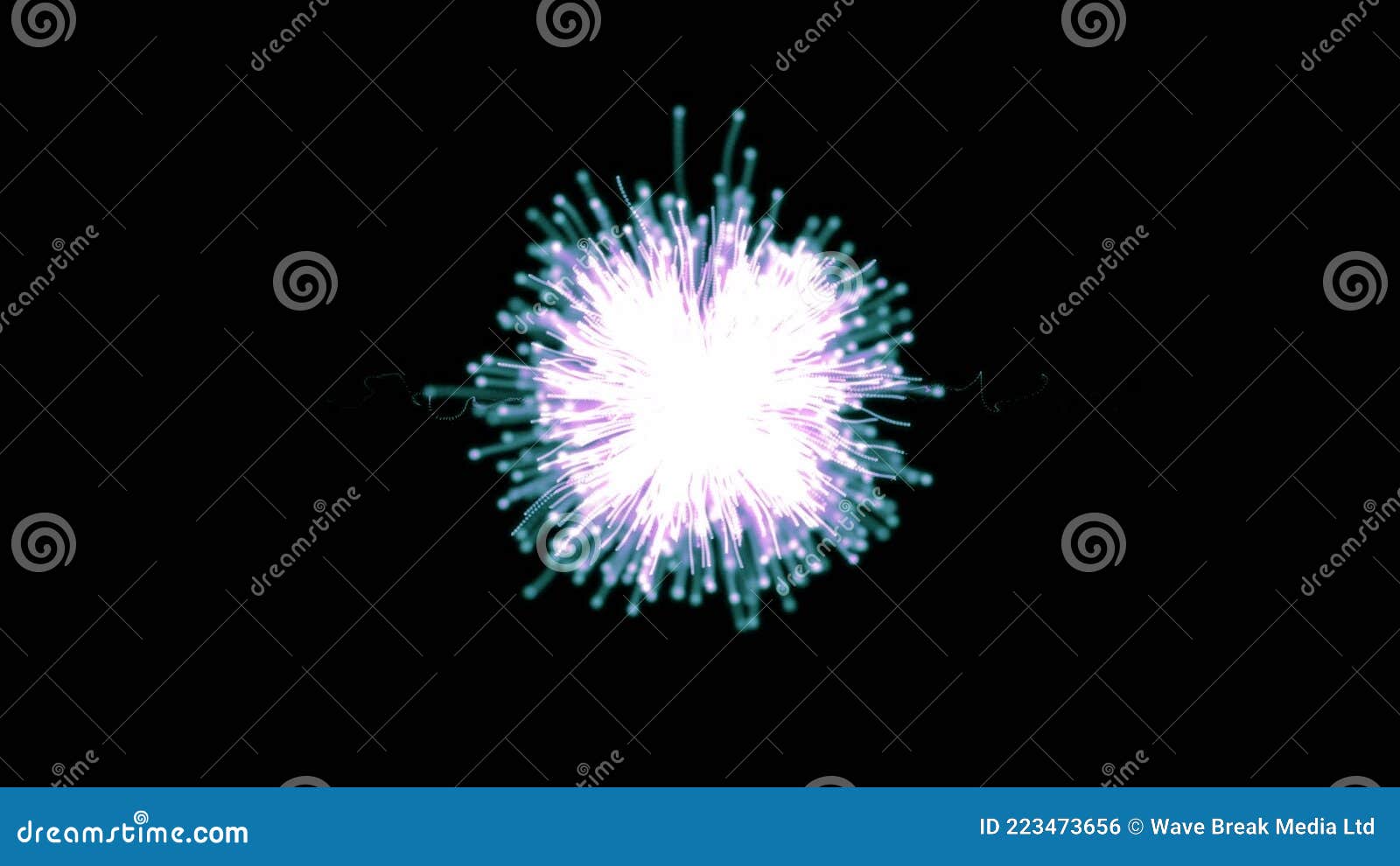 Animation of Exploding Pink Firework on Black Background Stock Footage ...