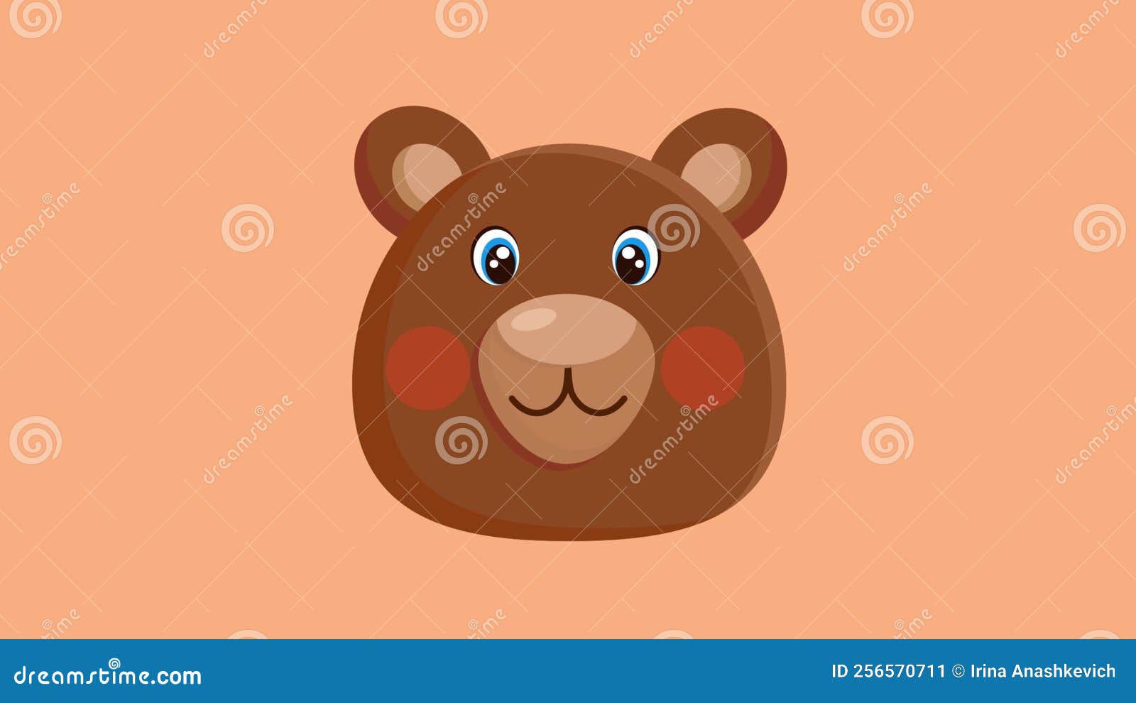 Animation of the Face of a Bear and a Fox. Animal Morph. Stock Video ...