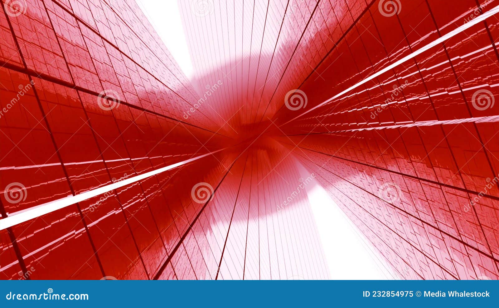 Animation of Falling between Buildings. Design. 3D Glass Walls with ...