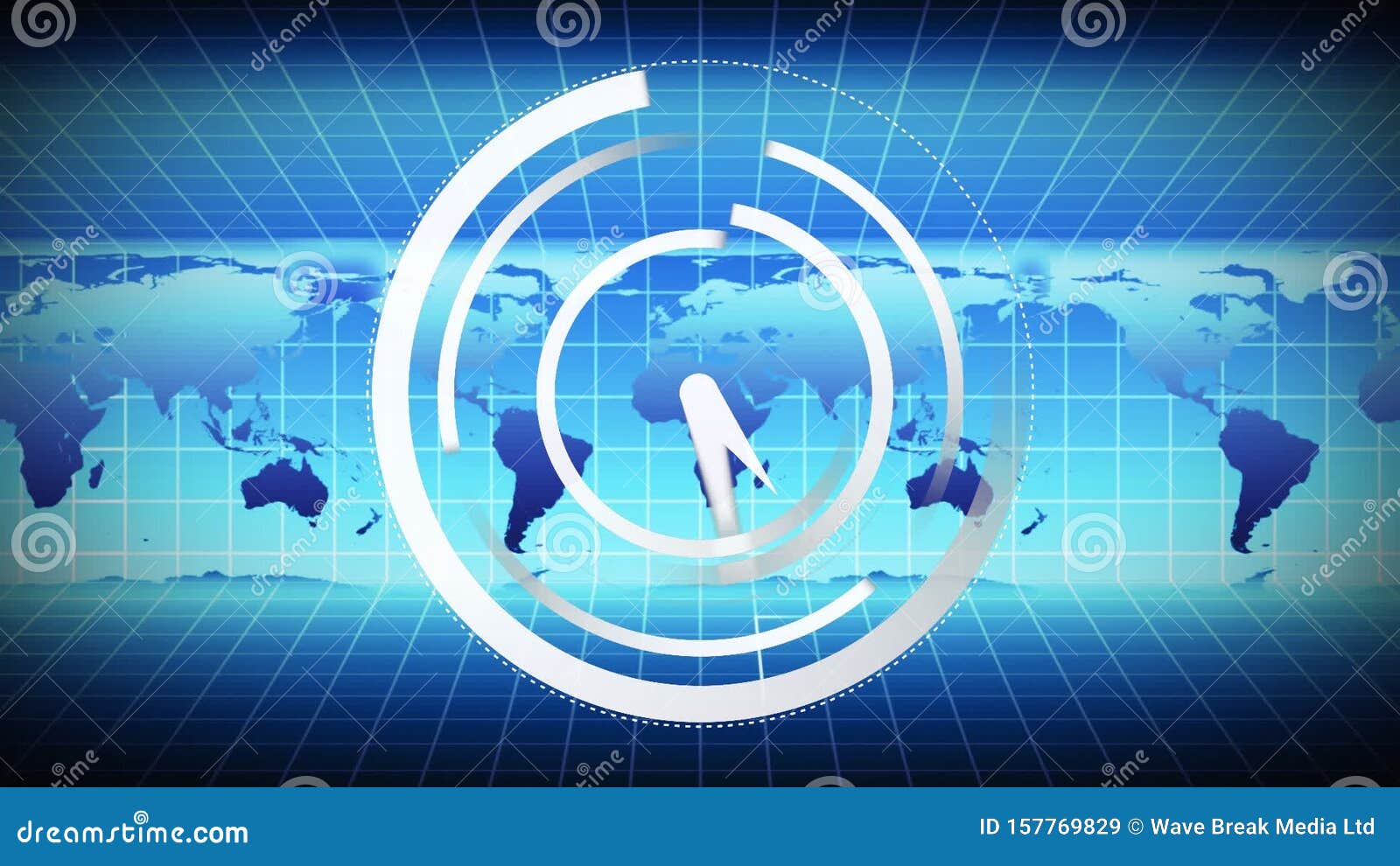 Fast Moving Clock and World Map Stock Video - Video of digitally ...