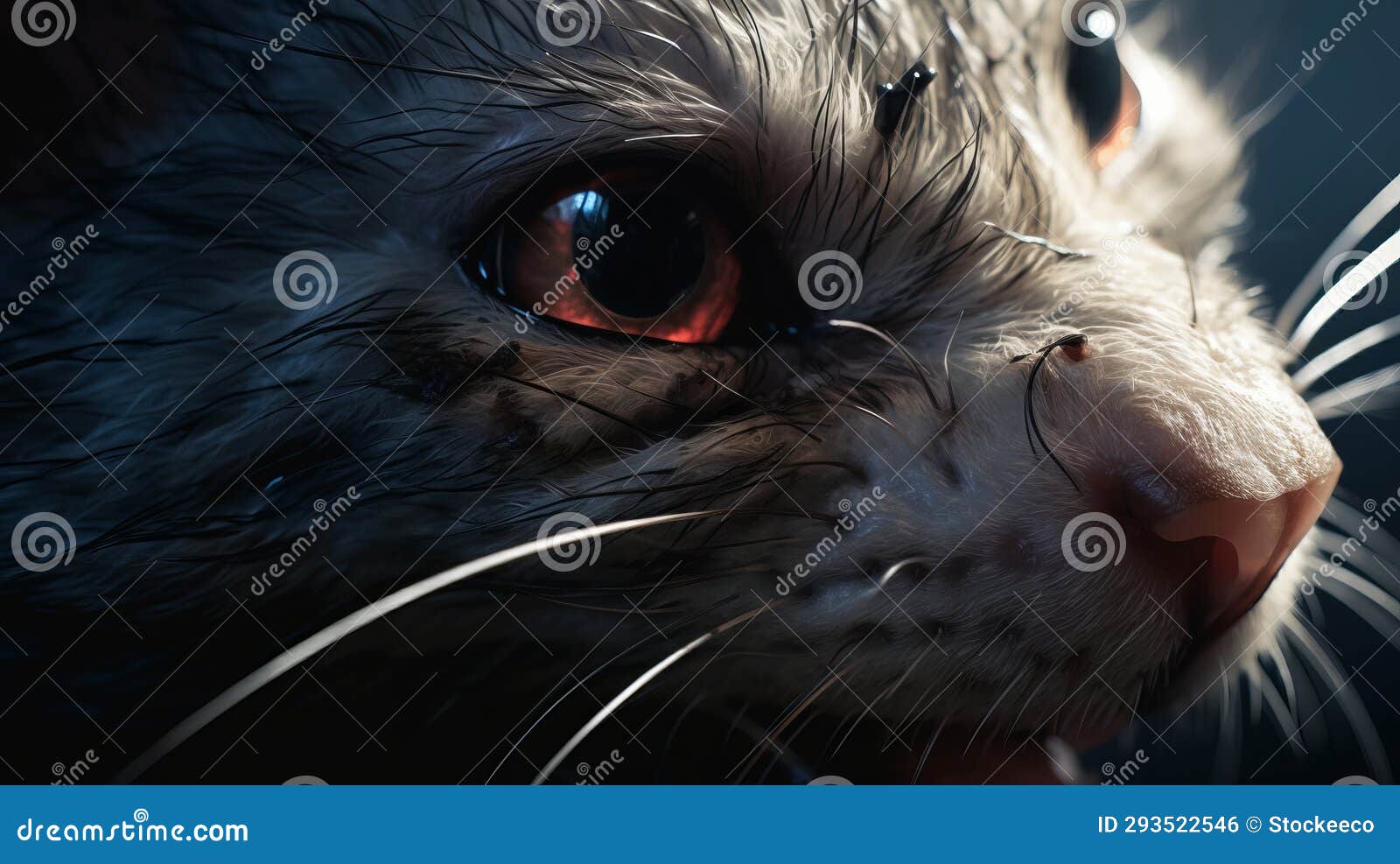 Realistic Rat Eye Wallpaper with Hyper-detail Stock Illustration ...