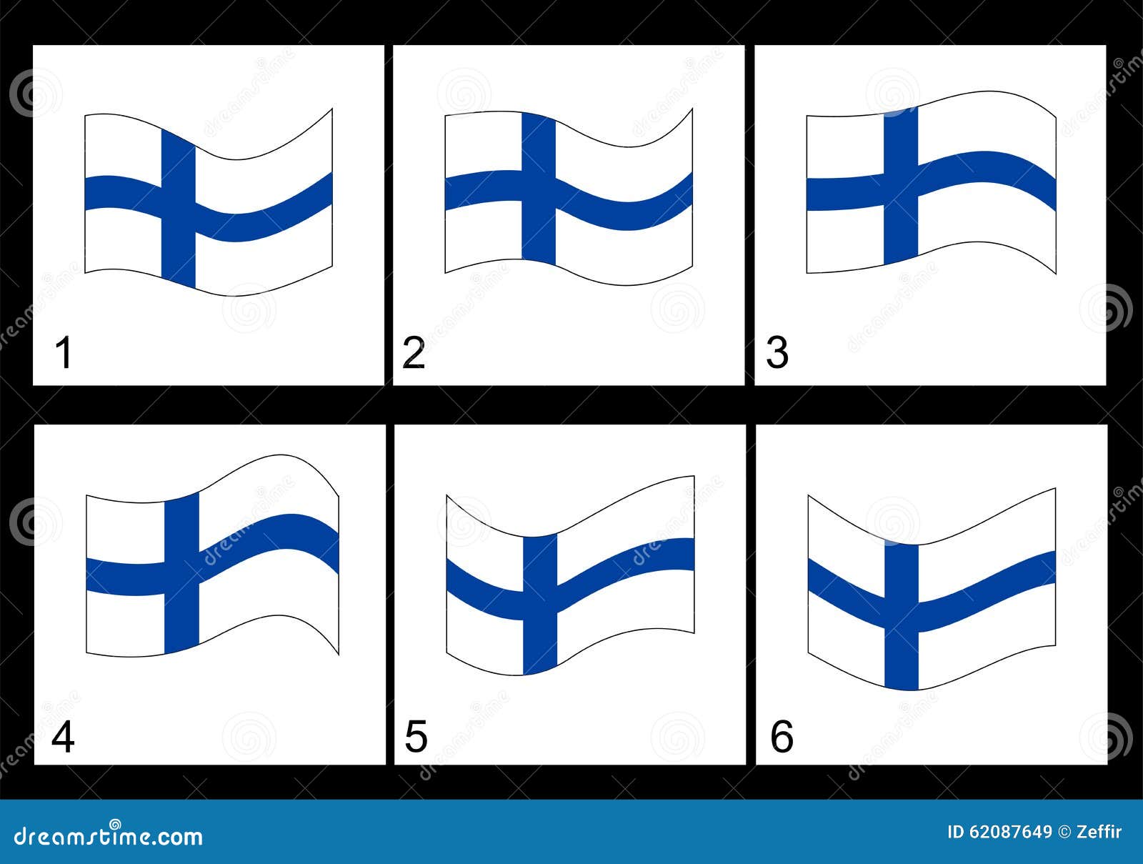 Animation Finnish flag stock illustration. Illustration of independence ...