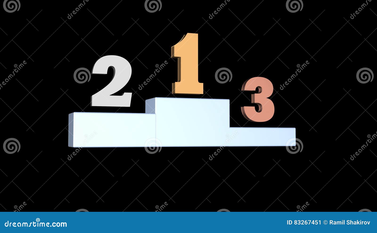 Animation First, Second, Third Place Stock Video - Video of silver ...