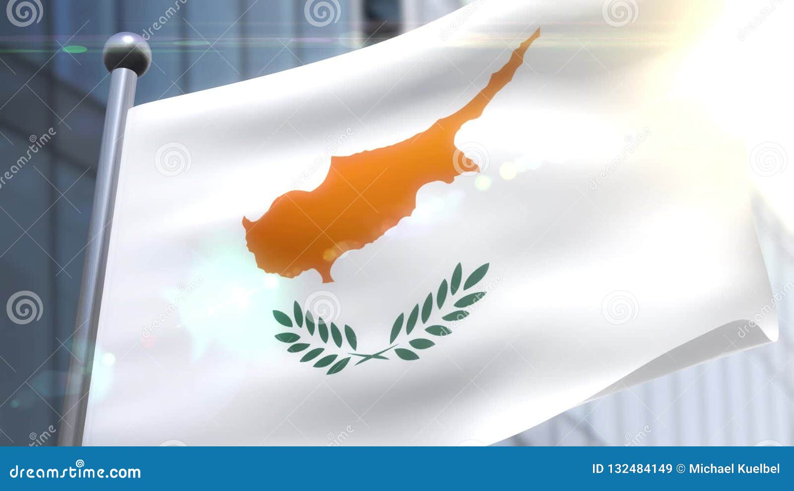 Waving Flag of Cyprus Animation Stock Video - Video of wave, state ...