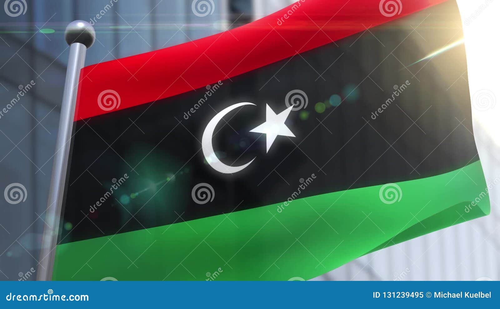 Waving Flag of Libya Animation Stock Video - Video of nation, national ...