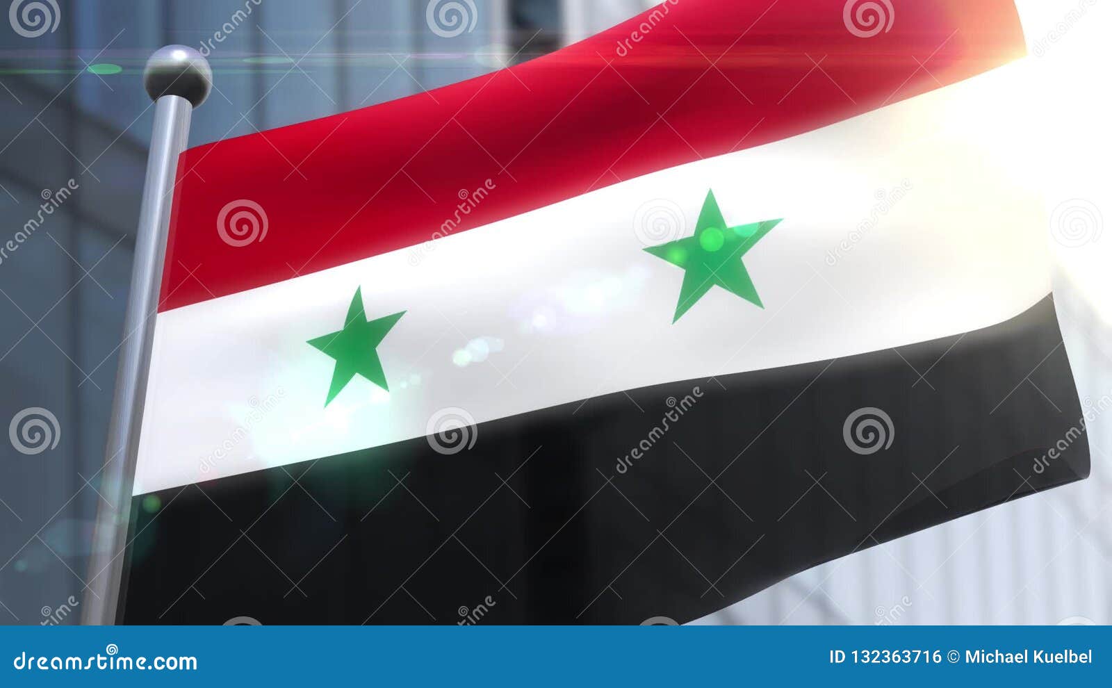 Waving Flag of Syria Animation Stock Footage - Video of flag, union ...