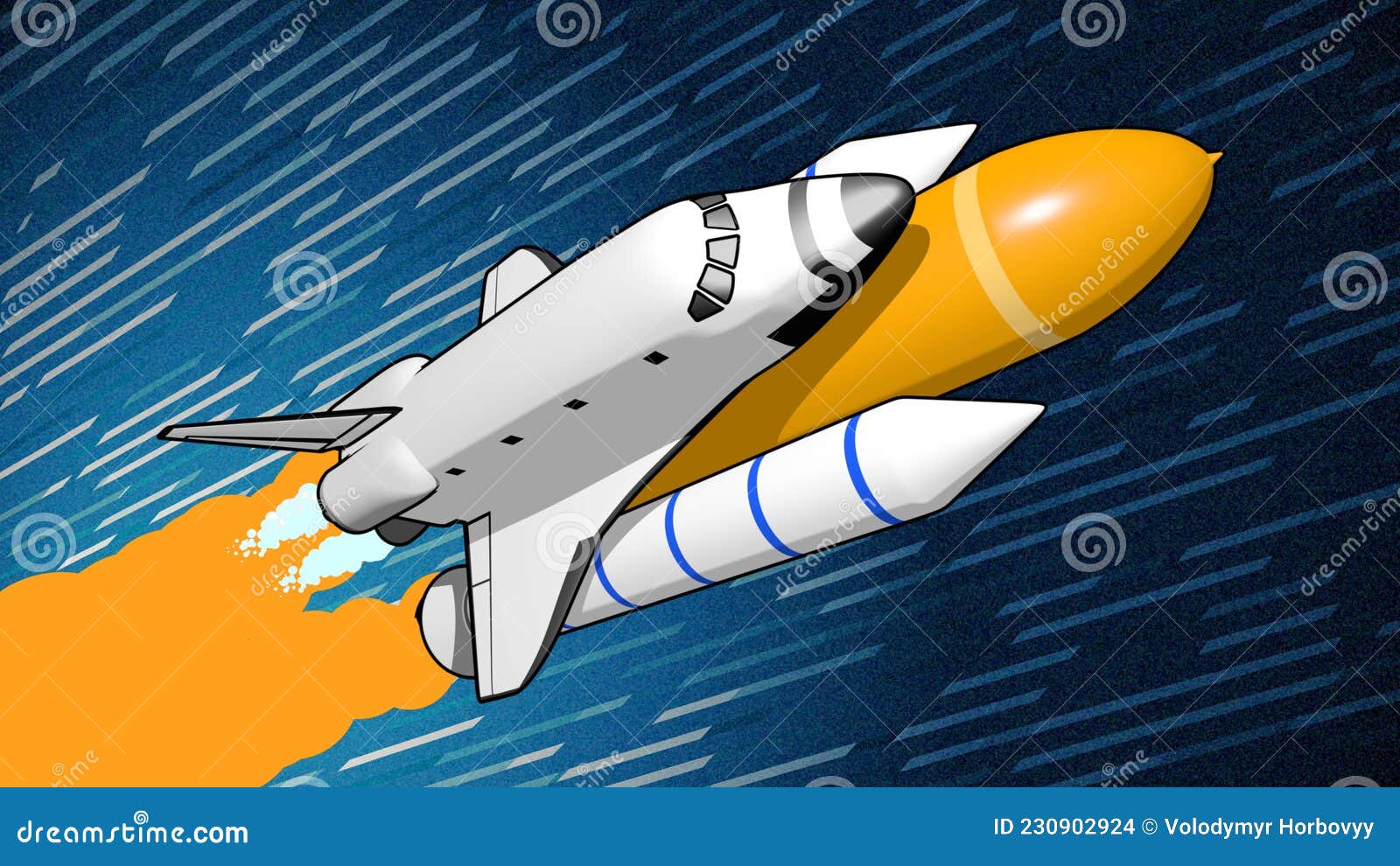 Animation of Flat Style Rocket Stock Illustration - Illustration of ...