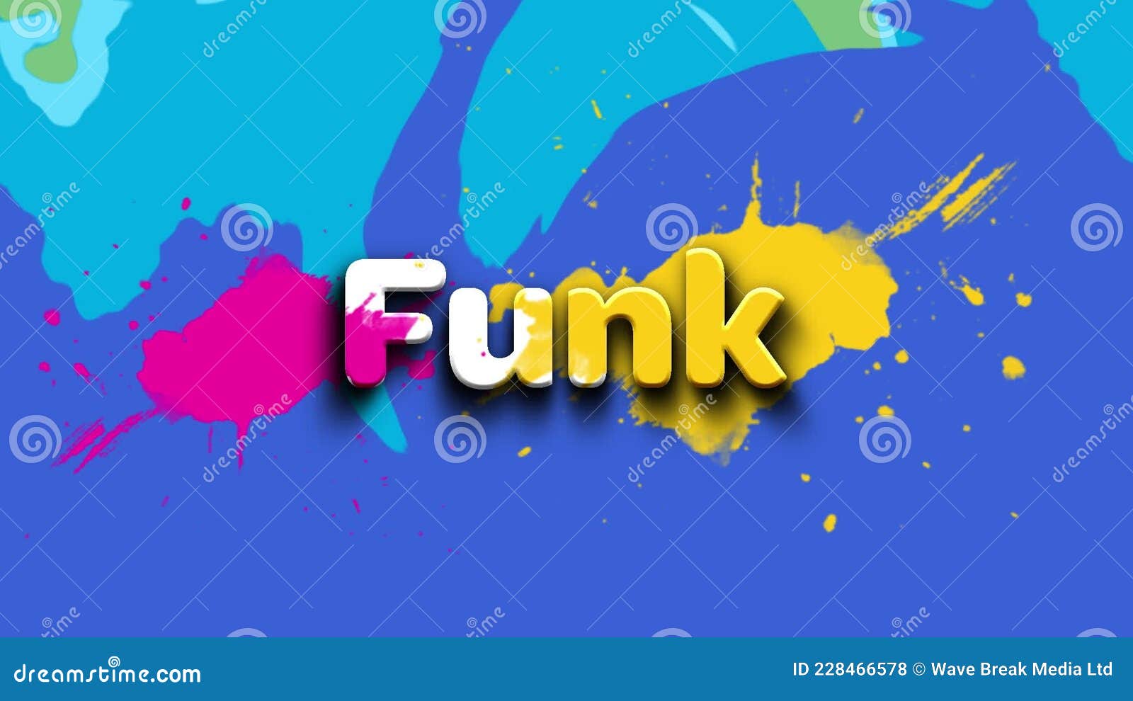 Animation of Funk Text Over Moving Blots Stock Footage - Video of ...