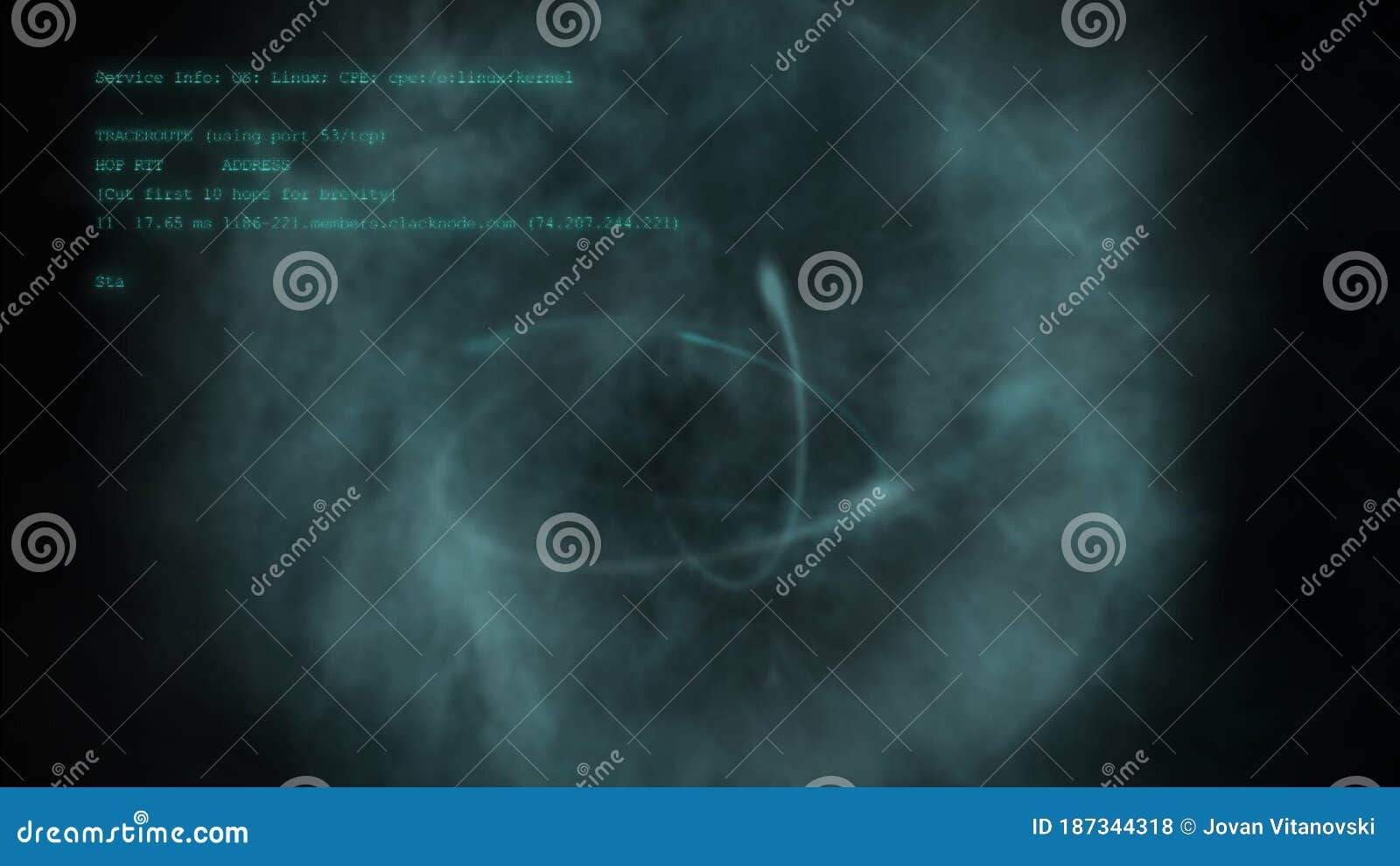 Futuristic HUD Interface and Hacker Code Running Down a Computer Screen Terminal Stock Footage ...