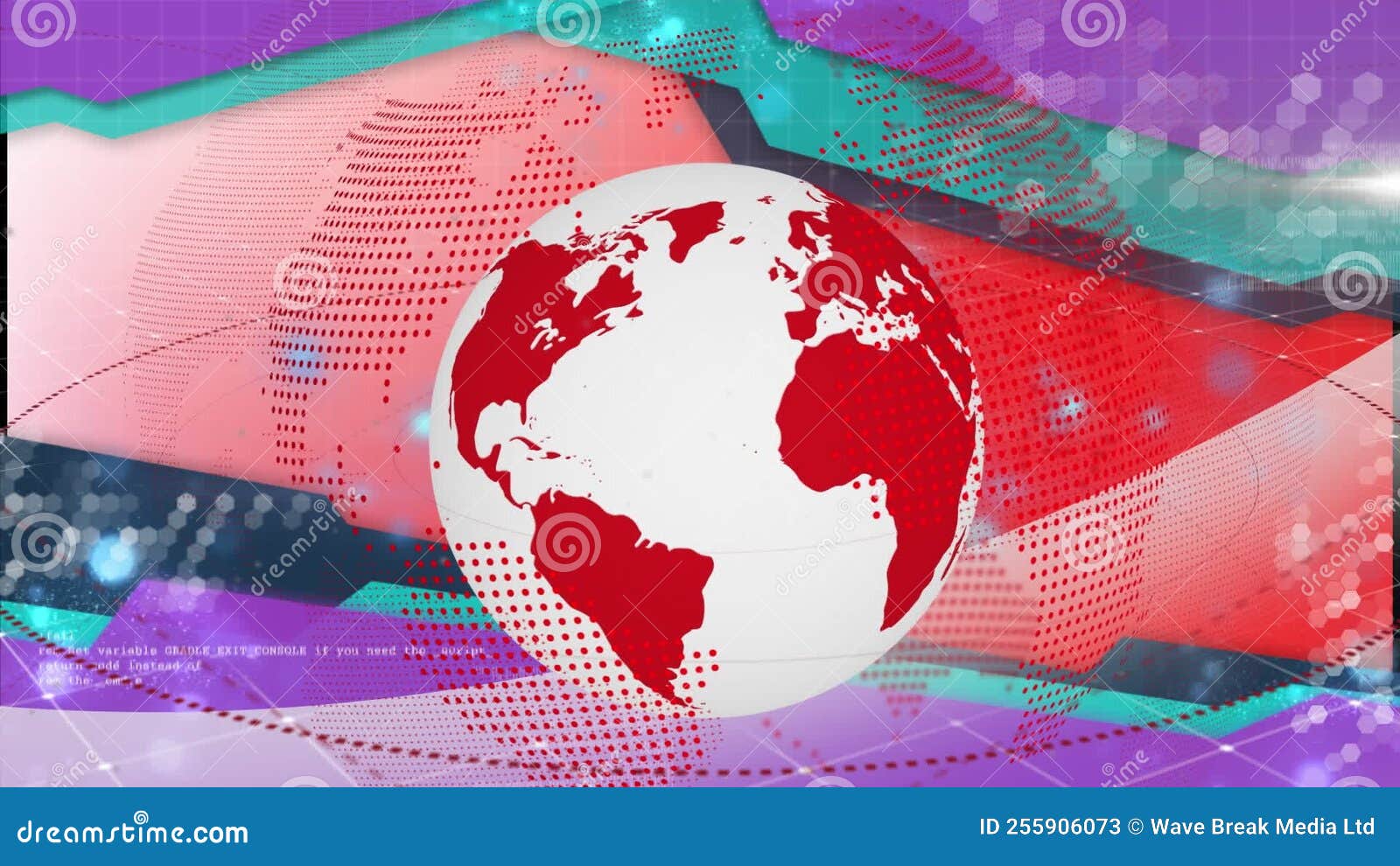 Animation of Globe Over Network of Connection Stock Video - Video of ...