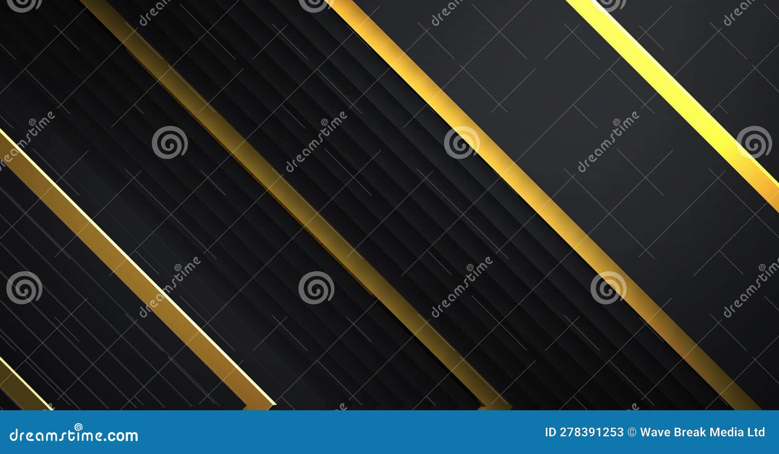 Animation of Gold and Black Lines Waving on Seamless Loop Stock Video ...