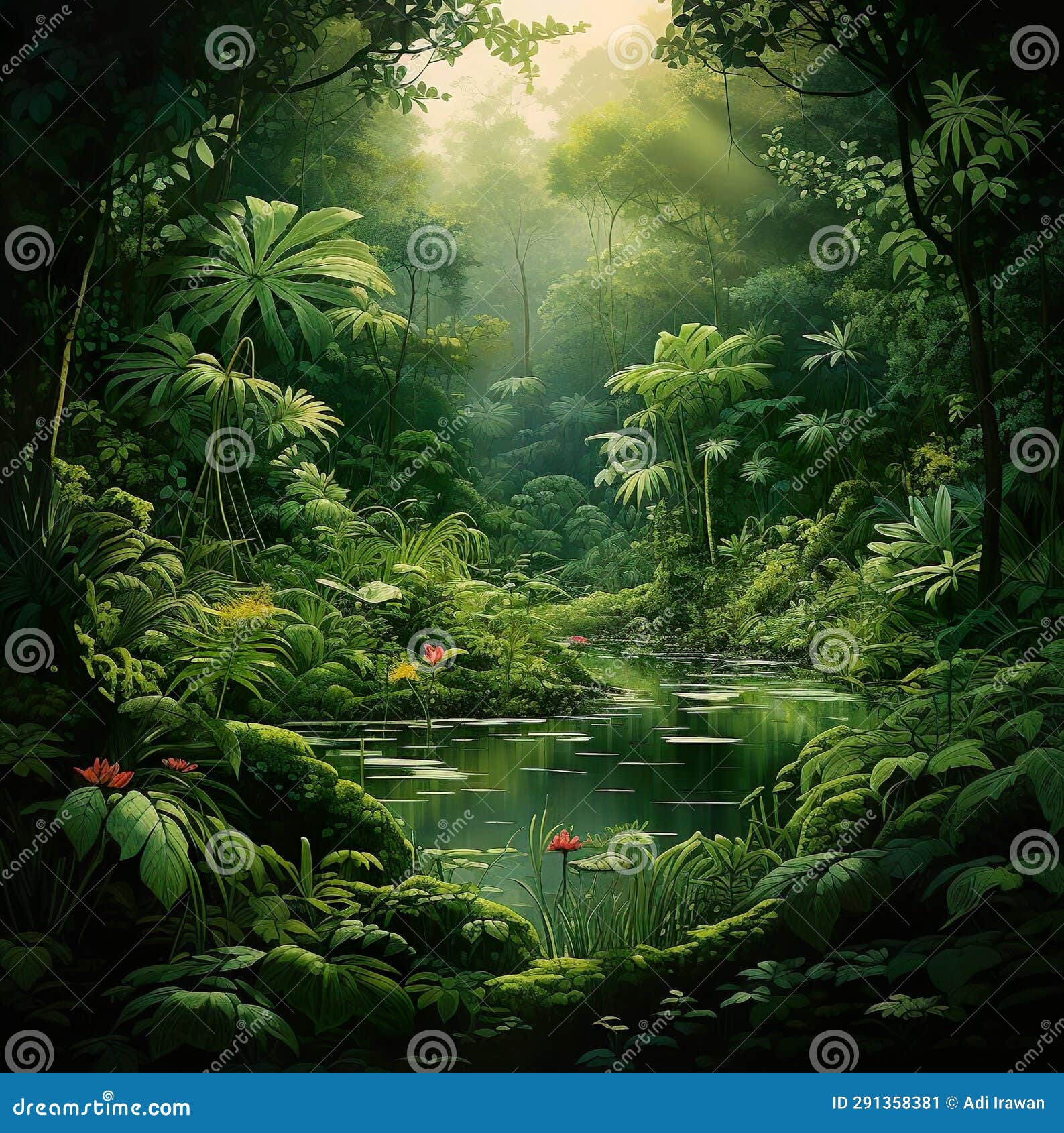 Animation of green forest stock image. Image of abstract - 291358381