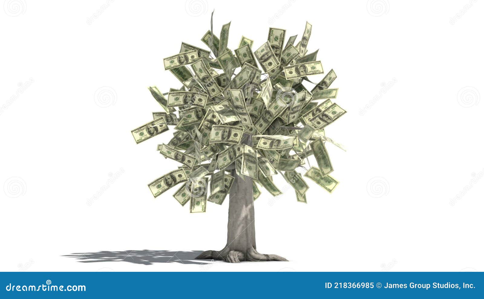 Growing money tree stock video. Video of graphic, footage - 218366985